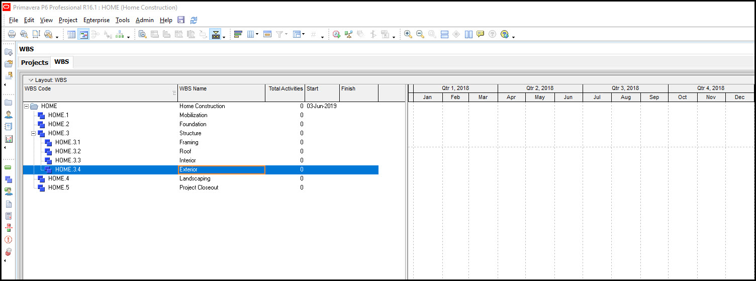 How to Create a Work Breakdown Structure in Primavera P6? - The Skills Age