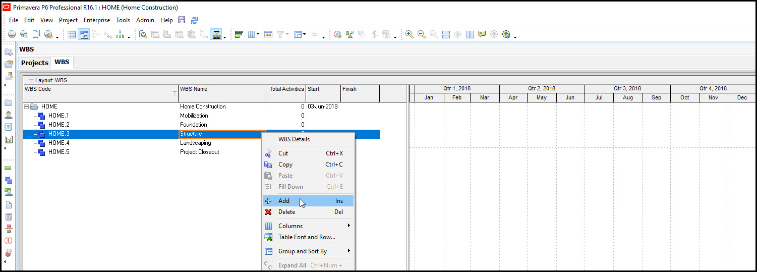How to Create a Work Breakdown Structure in Primavera P6? - The Skills Age