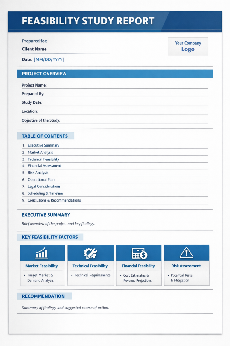 What Is Feasibility Study Report In Project Management?